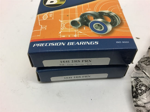 Precision Bearings 1641 2RS PRX - 25 x 50 x 15mm Bearing Lot of 2 – BME ...