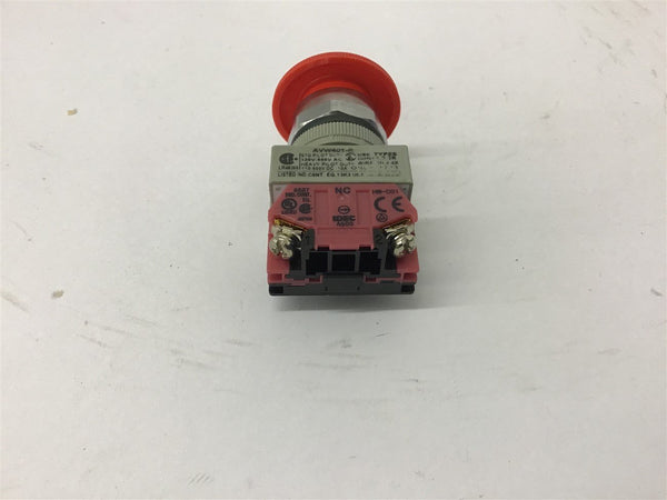 Idec AVW401-R Pilot Duty Push Button – BME Bearings and Surplus