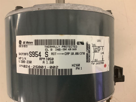 GE Motor 5KCP39FGS954 1/4 HP AC Motor 208-230 Volt 1050 Rpm – BME ...