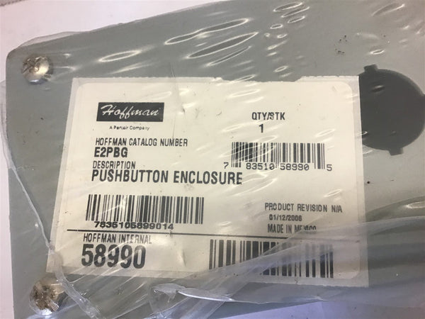 Hoffman E2PBG Pushbutton Enclosure – BME Bearings and Surplus