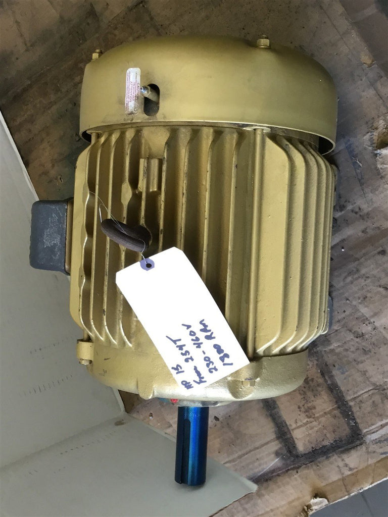 Baldor 15 HP AC Motor 230/460 Volts 1800 Rpm 4P 254T Frame – BME Bearings and Surplus