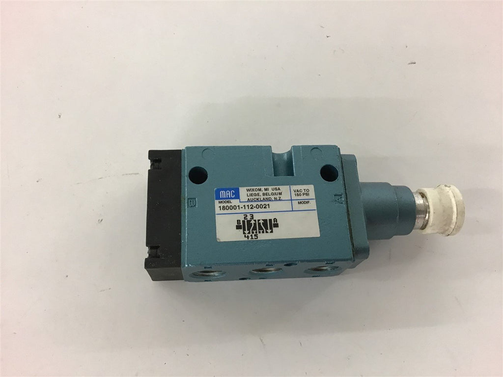 Mac 180001-112-0021 Solenoid Valve 150 PSI – BME Bearings and Surplus