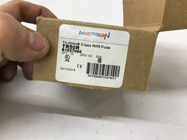 Mersen TR50R 50 Amp 2550 Volt Fuse Lot Of 10 – BME Bearings and Surplus