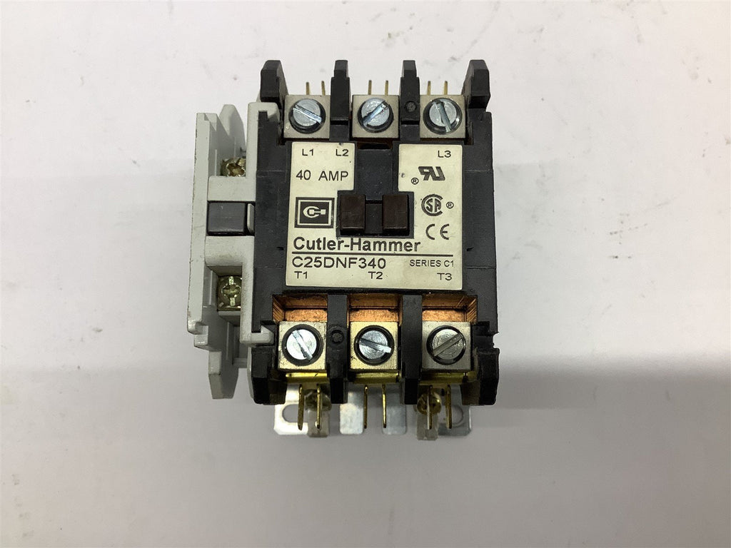 Cutler-Hammer C25DNF340 Contactor 120 volt coil – BME Bearings and Surplus