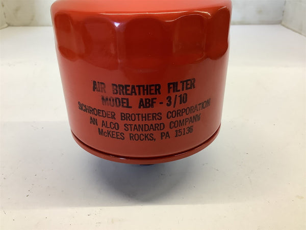 Schroeder Brothers ABF-3/10 Air Breather Filter – BME Bearings and Surplus