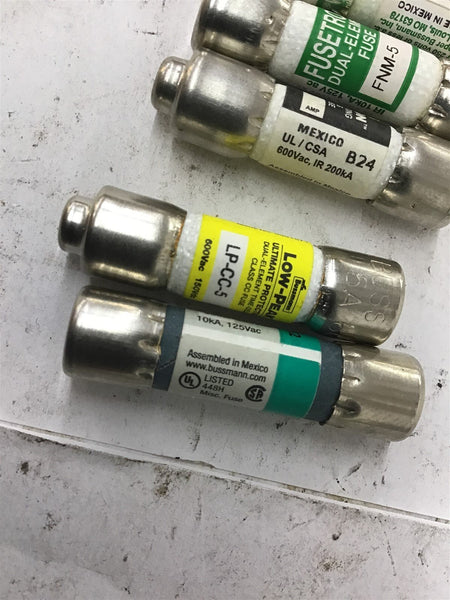 Assorted 5 Amp Fuse Lot Of 8 – BME Bearings and Surplus