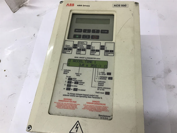 ABB ACS501-005-4-00P2 7 1/2 Hp Variable AC Drive – BME Bearings and Surplus