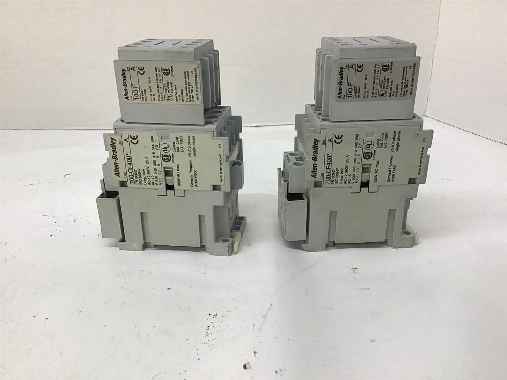 Allen Bradley 700-CF400 Control Relay 25 Amp Lot Of 2 – BME Bearings ...