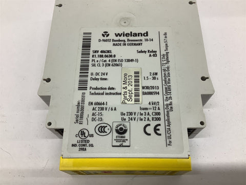 Wieland SNV 4063KL Saftey Relay 24 V 2.6 W – BME Bearings and Surplus