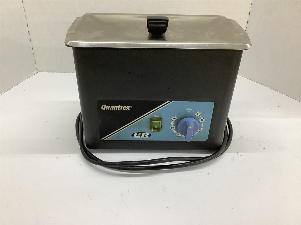 L&R Quantrex Q140H W/T Ultrasonic Cleaner 117 V50/60 Hz 150 W 1.30 A – BME Bearings and Surplus