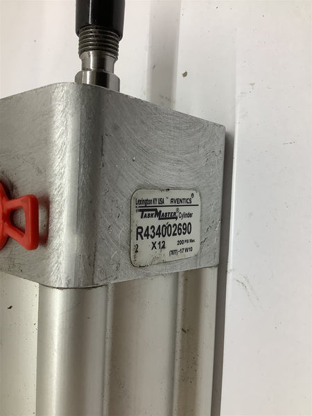 Task Master R434002690 Pneumatic Cylinder 200 PSI Stroke 12" OD Ram 5 ...