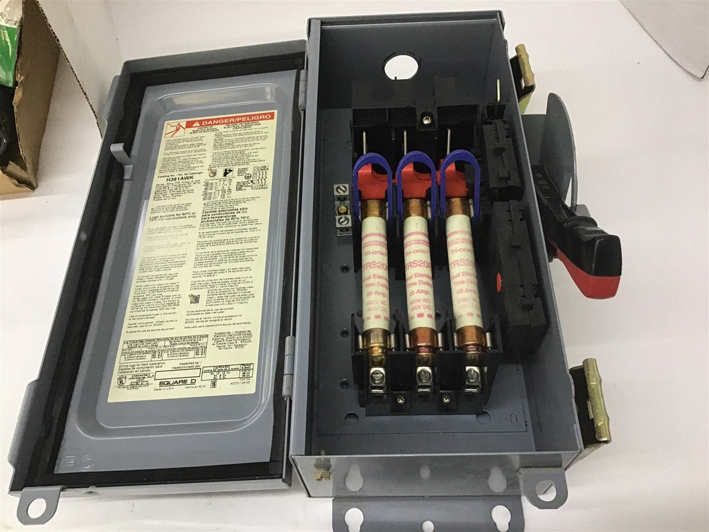 Square D H361AWK Safety Switch 14" x 6" x 4" Fuseable – BME Bearings ...