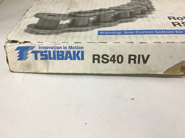 Tsubaki RS40 RIV Roller Chain 10' – BME Bearings and Surplus