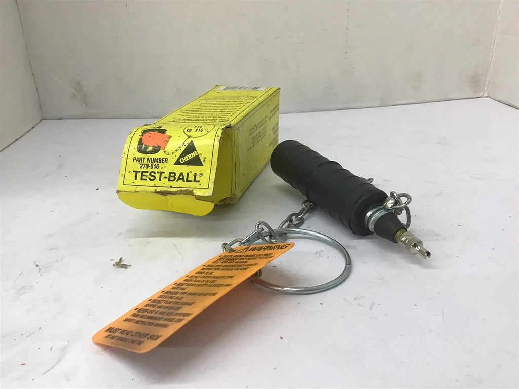 Cherne 270-016 Test Ball Plug 1 1/4 - 1 1/2 – BME Bearings and Surplus