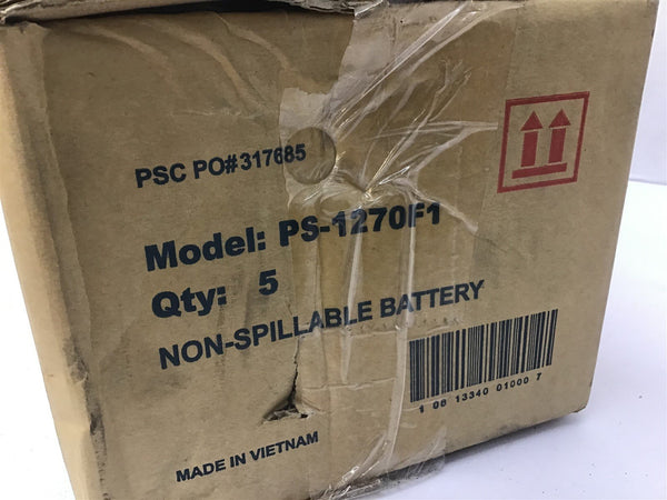 Power Sonic PS-1270-F1 12 V Non-Spillable Battery Lot Of 5 – BME ...