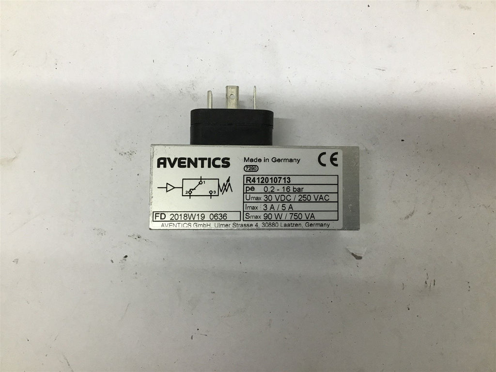 Aventics R412010713 Pressure Switch 30 VDC 3 A 90 W – BME Bearings and ...