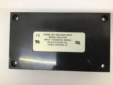 KB Electronics KBSI 240D 9431 Signal Isolator Board – BME Bearings and ...