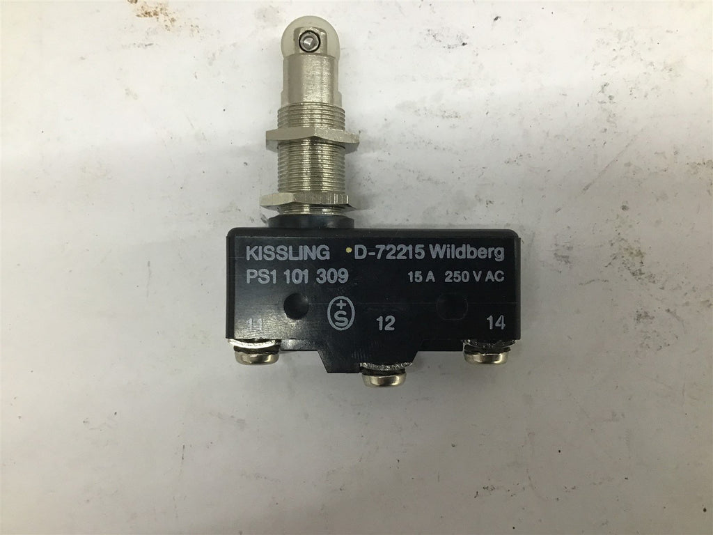 Kissling PS1 101 309 MicroSwitch 15 A 250 VAC – BME Bearings and Surplus