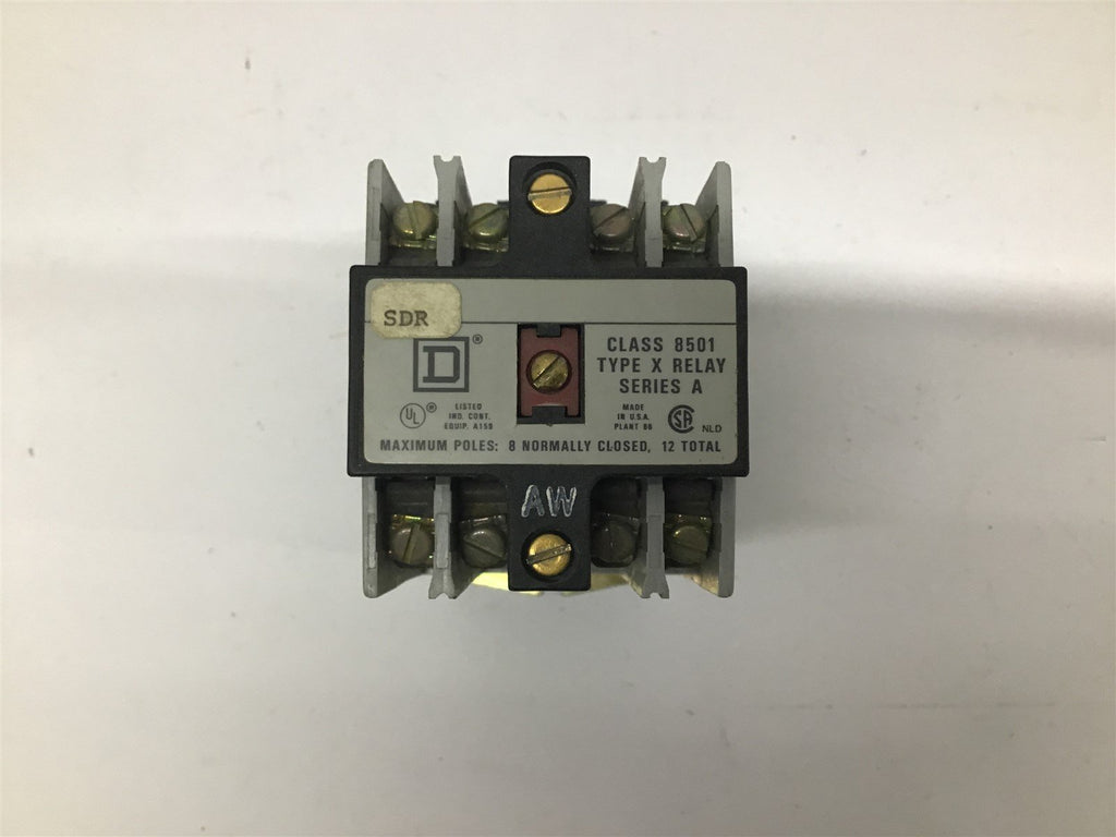 Square D Class 8501 Type X0 80 Series A Relay – BME Bearings and Surplus