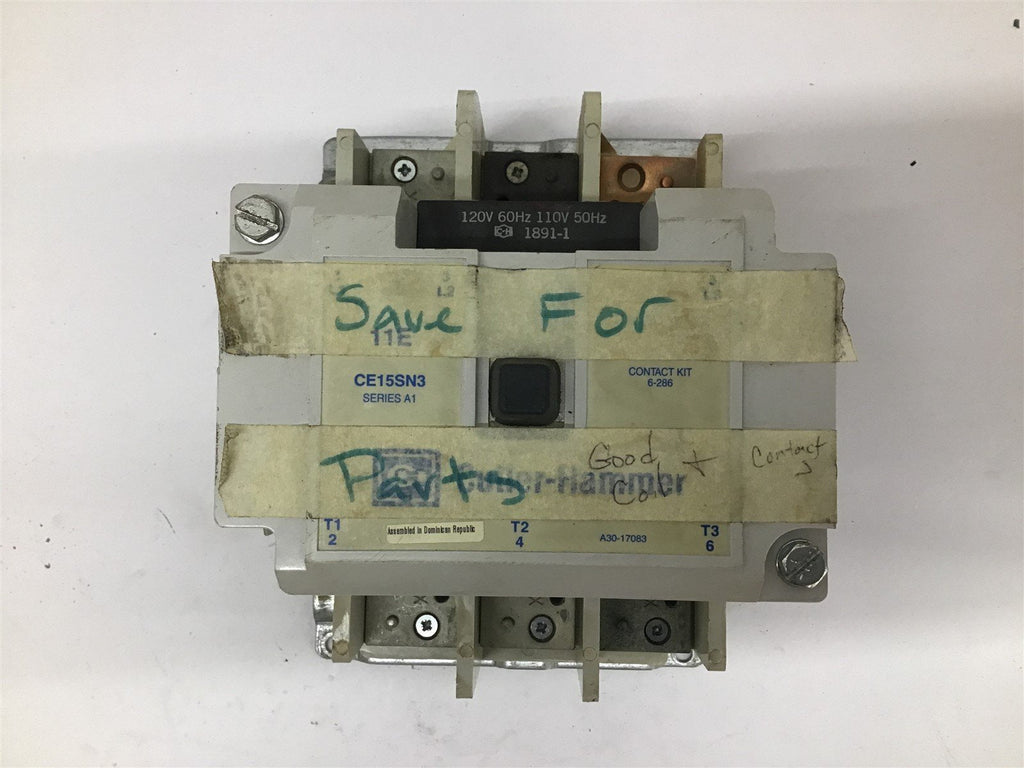 Cutler-Hammer CE15SN3 Contactor 120V 60 Hz 110V 50 Hz – BME Bearings ...