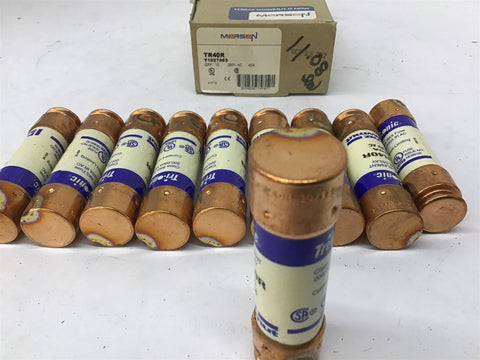 Mersen TR40R Fuse 250 VAC 40 A Lot of 10 – BME Bearings and Surplus