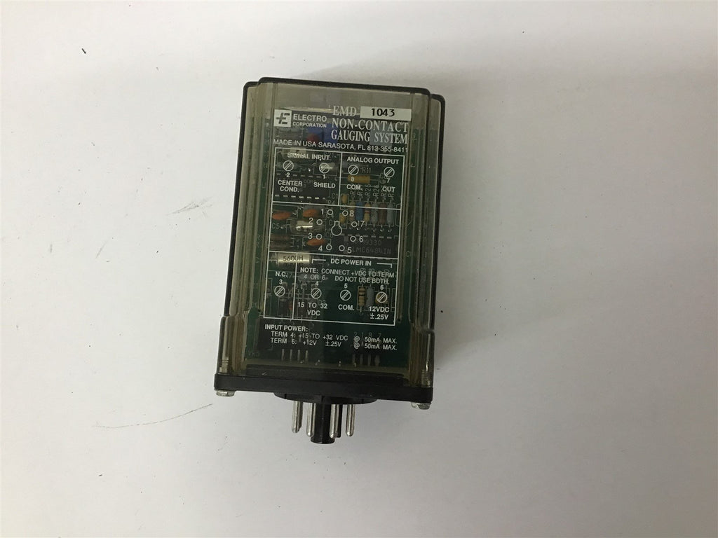 Electro Corp EMD 1043 Non-Contact Gauging System – BME Bearings and Surplus