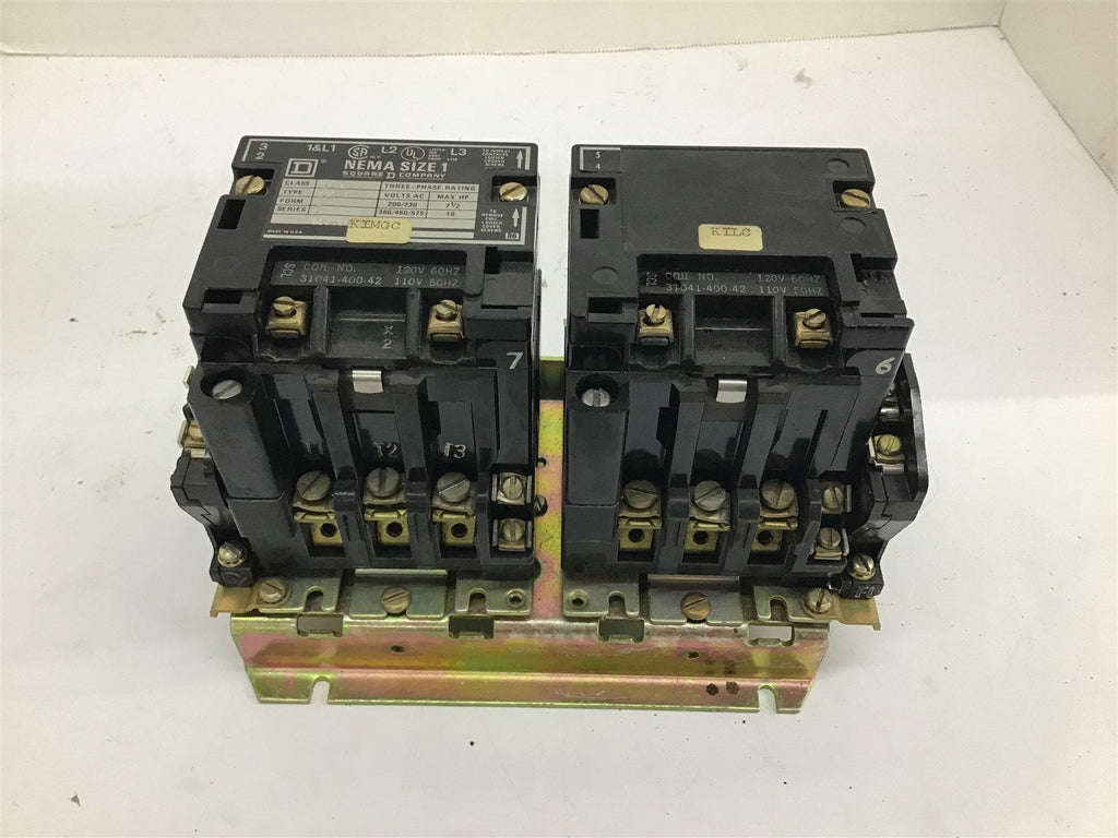 Square D Class 8702 Type SC0 8 NEMA Size 1 Starter 3 PH 380/460/575 VA ...