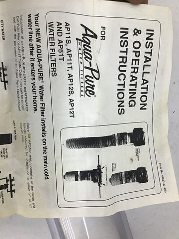 Aqua Pure AP12T Whole House Water Filter – BME Bearings and Surplus