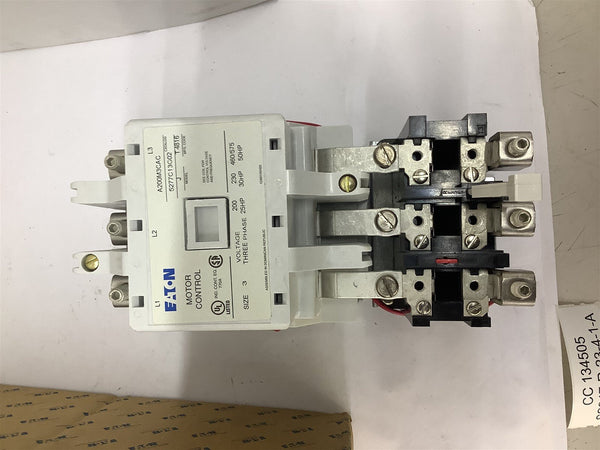 Eaton A200M3CAC Non-Reversing Starter 3 P 120V/60 Hz 110V/50 Hz NEMA S ...