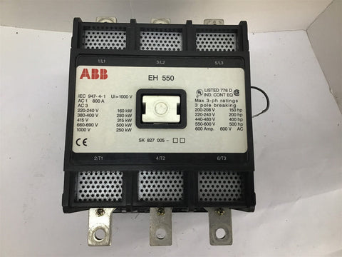 ABB EH550 Contactor 3PH 600V 600 Amp 500 HP – BME Bearings and Surplus