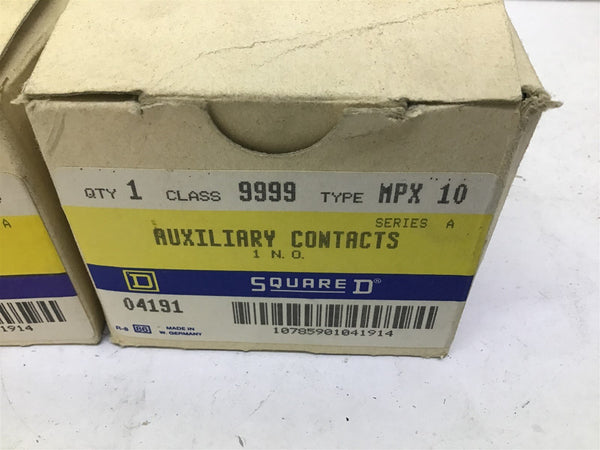 Square D Class 9999 Type MPX 10 Auxiliary Contacts Lot Of 2 – BME ...