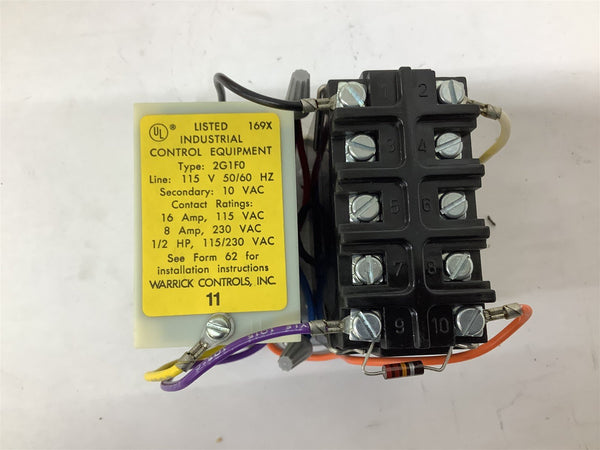 Warrick Controls 2G1F0 Control Relay 115 V 50/60 Hz 16 Amp – BME ...