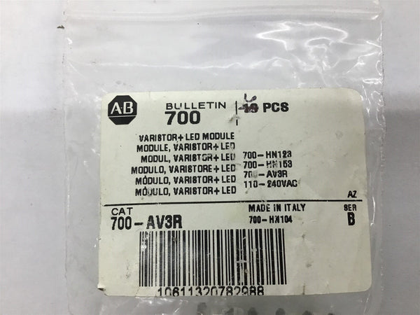 Allen-Bradley 700-AV3R Varistor and LED Module Package of 6 – BME ...