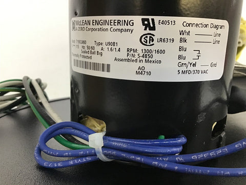 McLean Engineering 71902460/ PR595-1 Type U90B1 Dual Fan Blower – BME ...