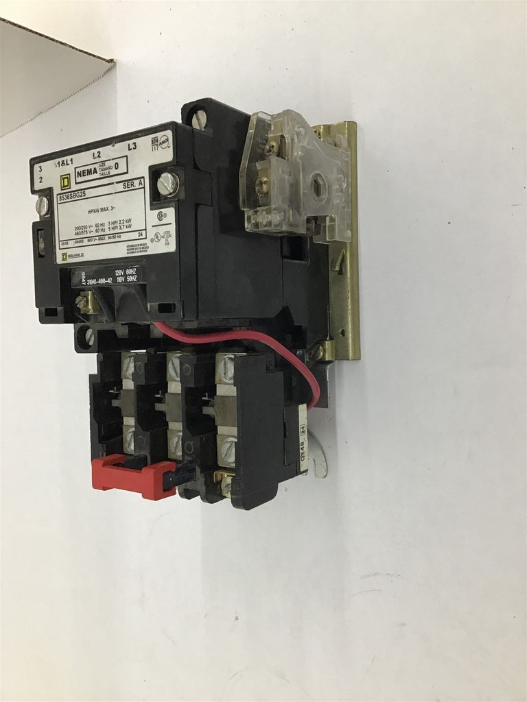 Square D 8536SBG2S Ser. A Starter NEMA Size 0 – BME Bearings and Surplus