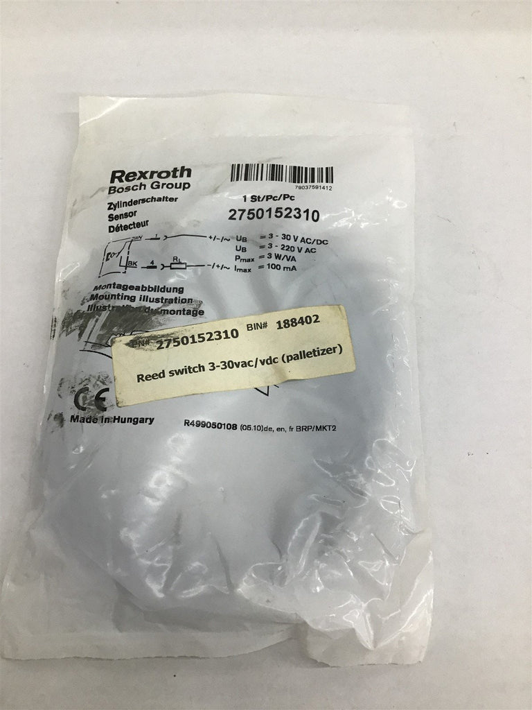 Rexroth Bosch Group 2750152310 Reed Switch – BME Bearings and Surplus