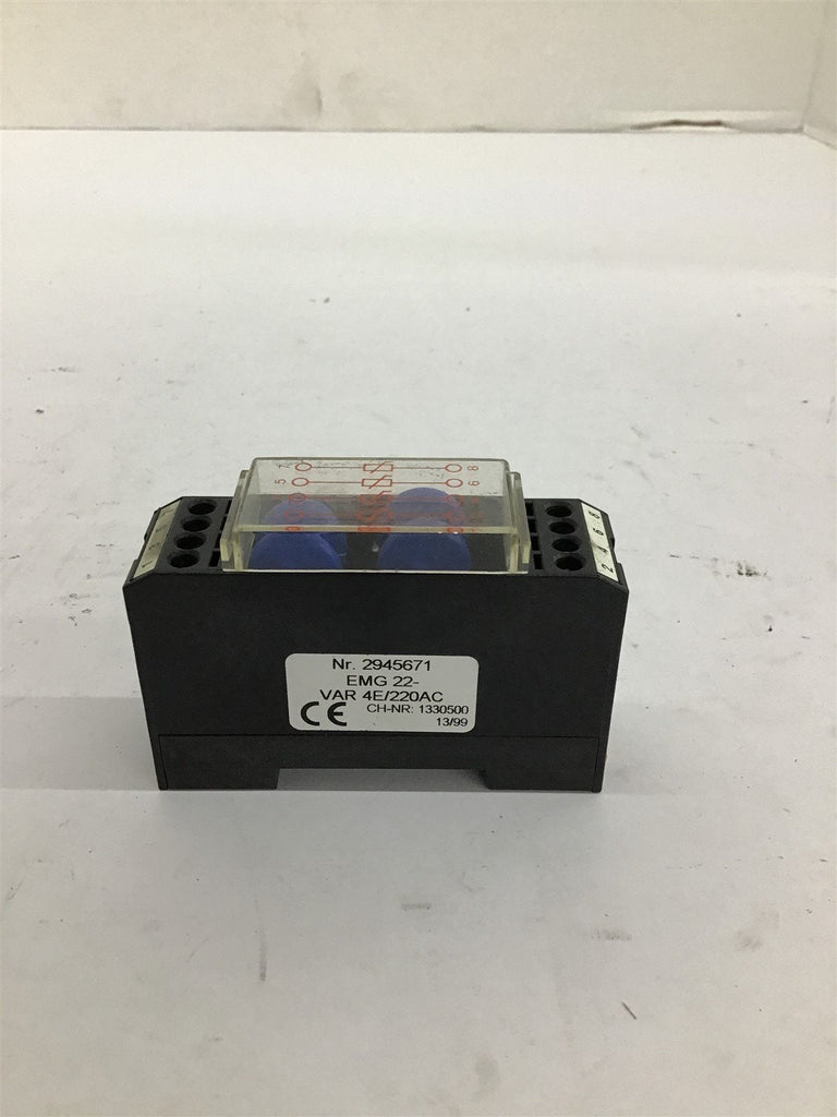 Phoenix Contact EMG 22- VAR 4E/220AC Dode Module – BME Bearings and Surplus