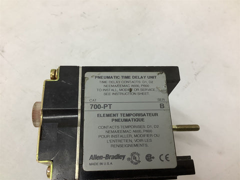 Allen Bradley 700-PT Pneumatic Time Delay – BME Bearings and Surplus
