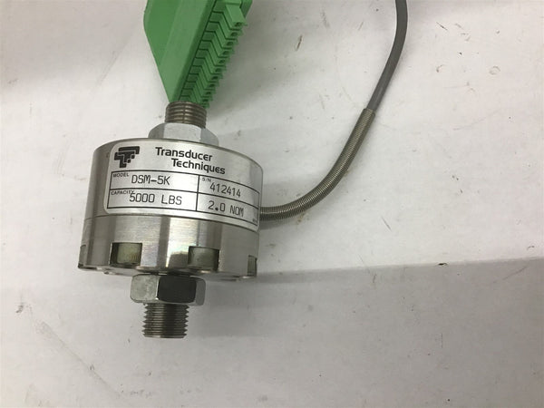 Transducer Techniques DSM-5K Load Cell 500 Lbs – BME Bearings and Surplus