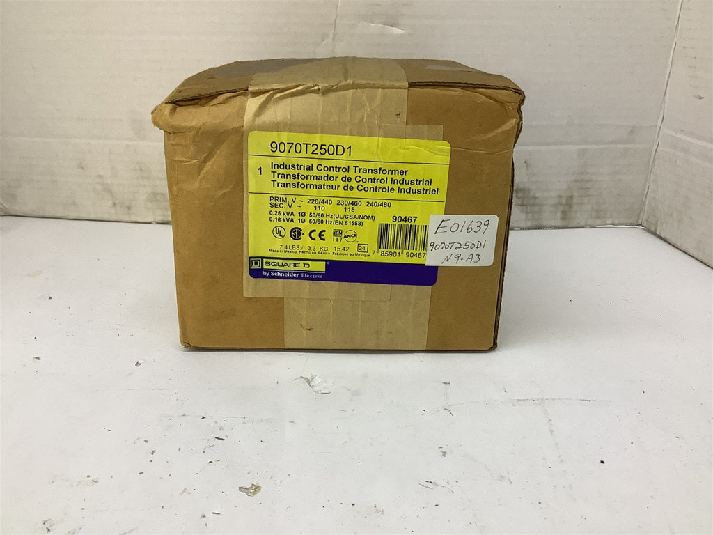 Square D 9070T250D1 Transformer – BME Bearings and Surplus