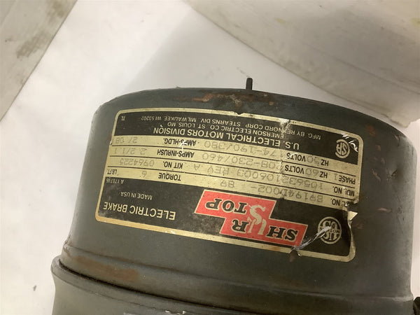 Emerson E188A AC Motor 1-1/2HP 208-230/460V 1730RPM B145T 3PH 60HZ TE ...