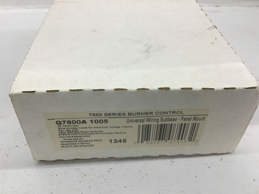 Honeywell Q7800A 1005 7800 Series Burner Control Panel Mount – BME ...