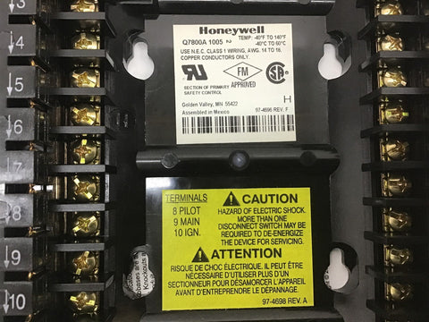 Honeywell Q7800A 1005 7800 Series Burner Control Panel Mount – BME ...