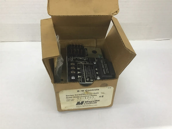 Magnetek Controls 5300-P-F3 Series 53 Intrinsically Safe Control Relay ...