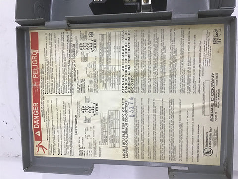 Square D Heavy Duty H361 Safety Switch – BME Bearings and Surplus