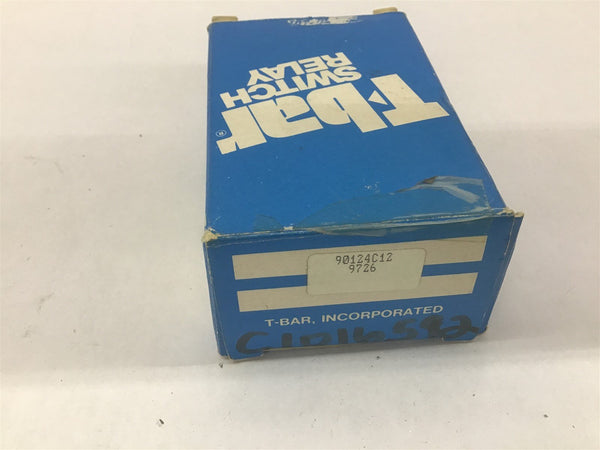T-Bar 90124C12-9726 Switch Relay 12 VDC 45 OHMS – BME Bearings and Surplus