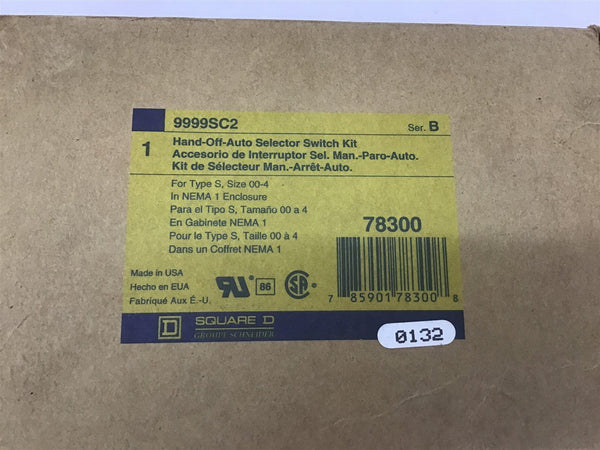 Square D 9999SC2 Hand Off Auto Selector Switch Kit Size 00-4 – BME ...