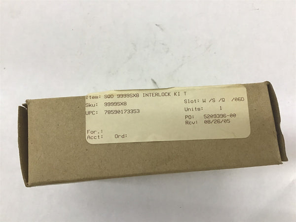 Square D 9999X8 Electrical Interlock – BME Bearings and Surplus