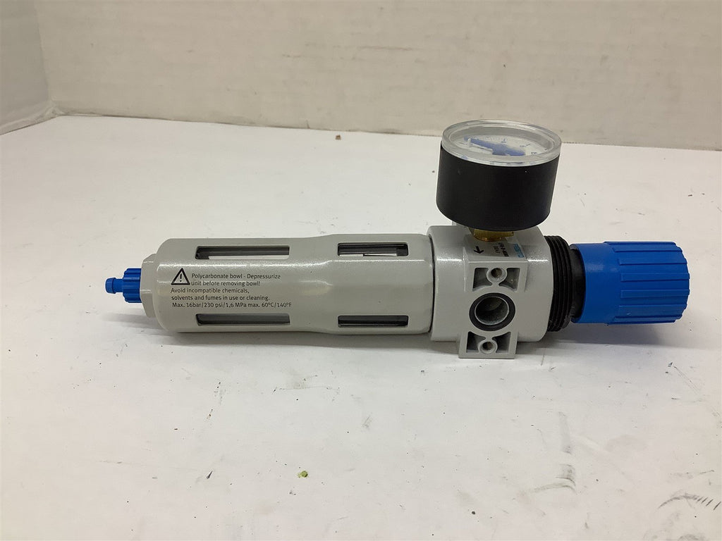 Festo LFR-D-MINI Pneumatic Filter Regulator – BME Bearings and Surplus