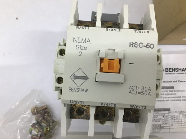 BENSHAW RSC-32 Magnetic Contactor 32 Amp 3-Pole 120 Volt Coil – BME ...